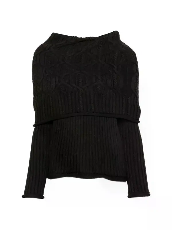 Dior 2010s Cable-knit Sweater - Black