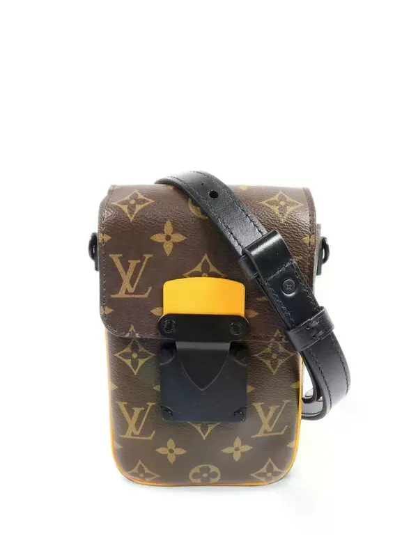 LOUIS VUITTON S-lock Monogram Macassar Shoulder Bag