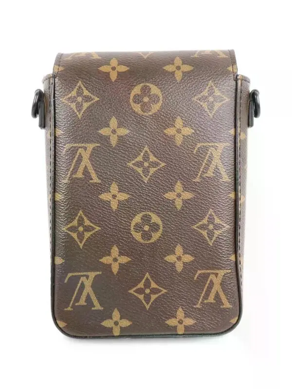 LOUIS VUITTON S-lock Monogram Macassar Shoulder Bag