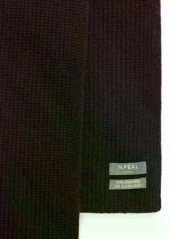 N.peal Ribbed Cashmere Scarf