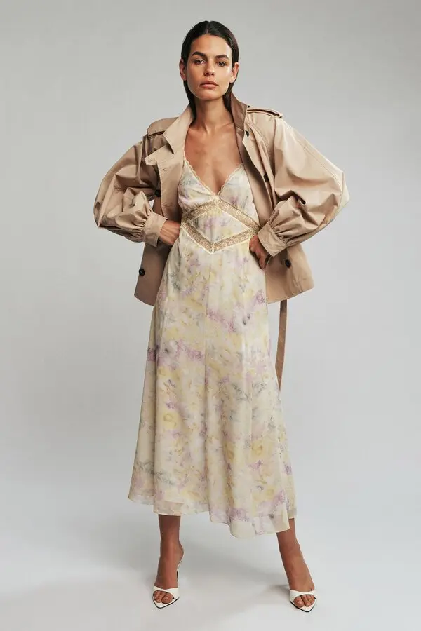Bardot Lera Double Breasted Jacket - Latte