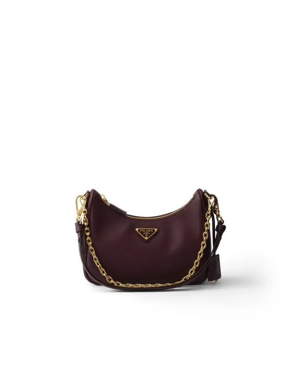 Prada Re-edition Mini Saffiano Leather Bag - Red
