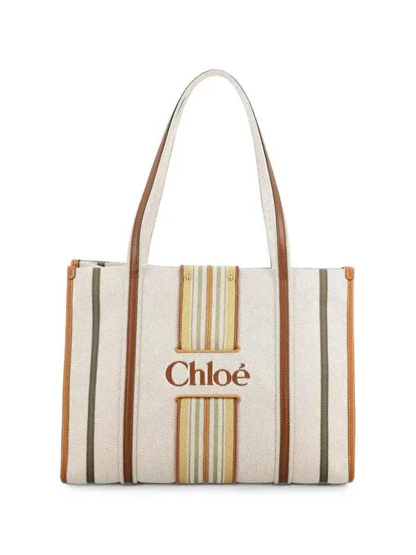 Chloé Woody Loop Canvas Tote