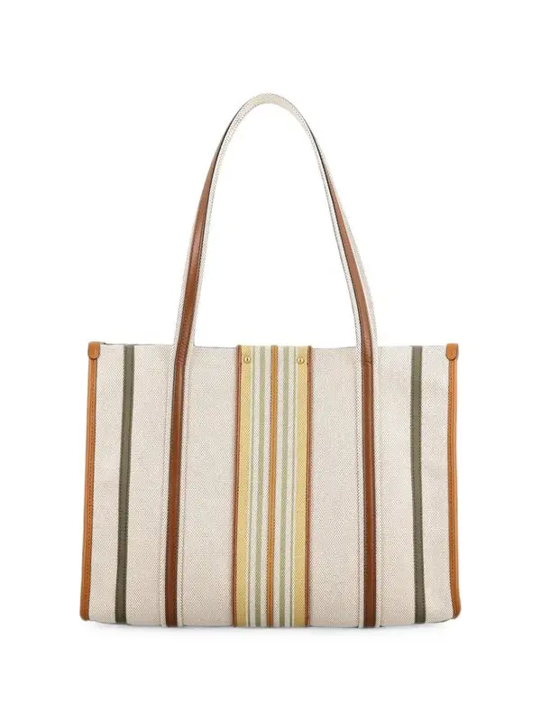 Chloé Woody Loop Canvas Tote - Multicolor