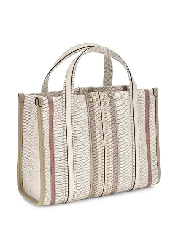 Chloé Woody Loop Small Canvas Tote - Multicolor