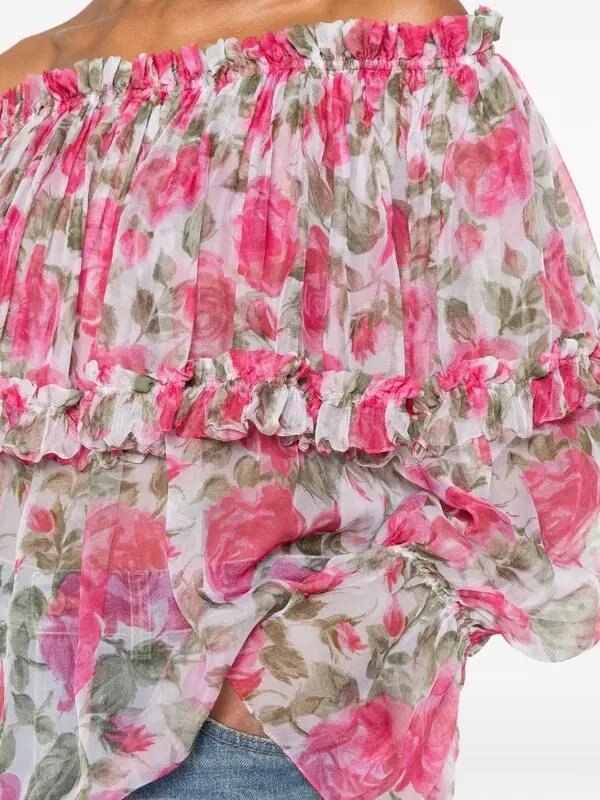 Chloé Printed Silk Blouse - Multicolor