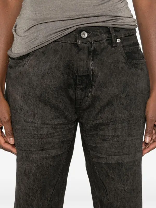 Rick Owens Denim Slim Bermuda Shorts