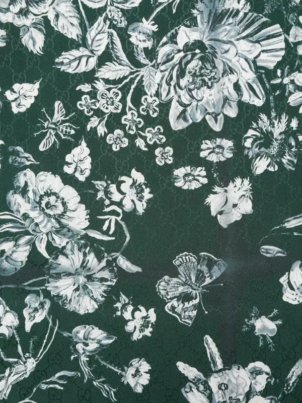 Gucci Printed Silk Foulard