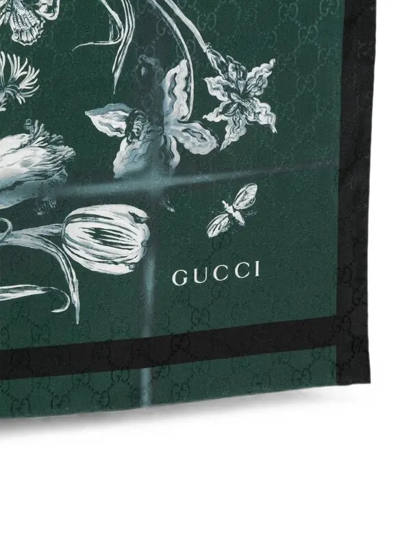 Gucci Printed Silk Foulard - Multicolor