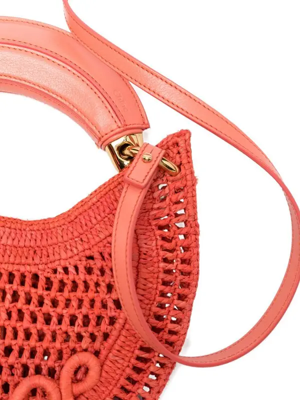 Chloé Summer Banana Rafia Mini Hobo Bag - Multicolor