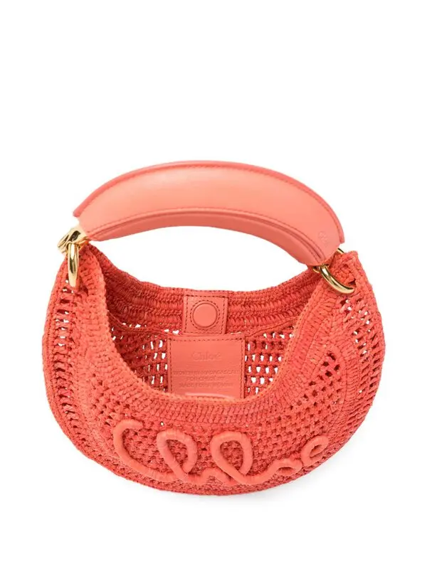 Chloé Summer Banana Rafia Mini Hobo Bag - Multicolor