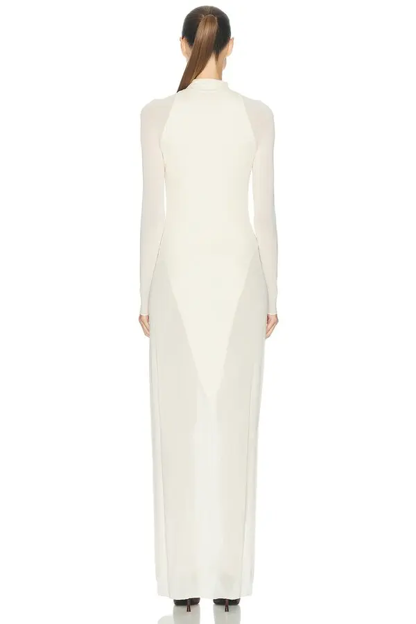 Alaïa Bodycon Dress In Ivory