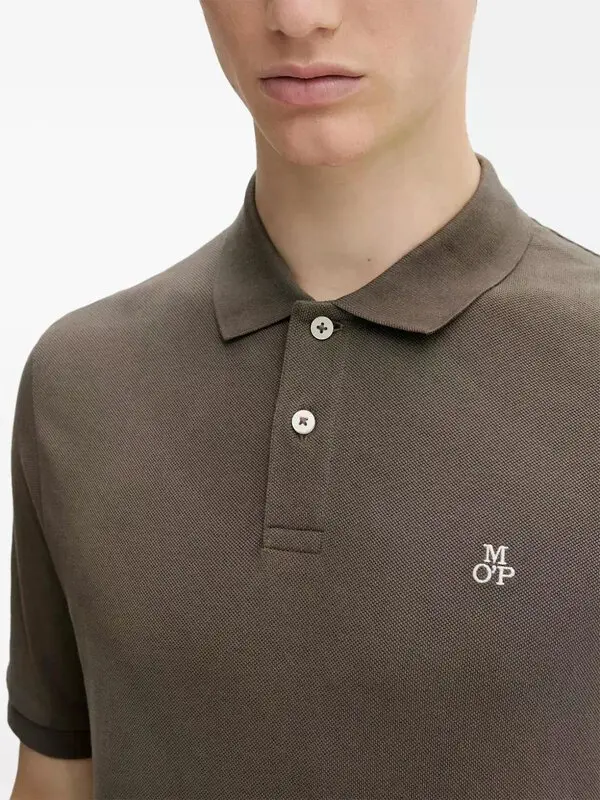 Marc O'polo Logo-embroidered Piqué Polo Shirt