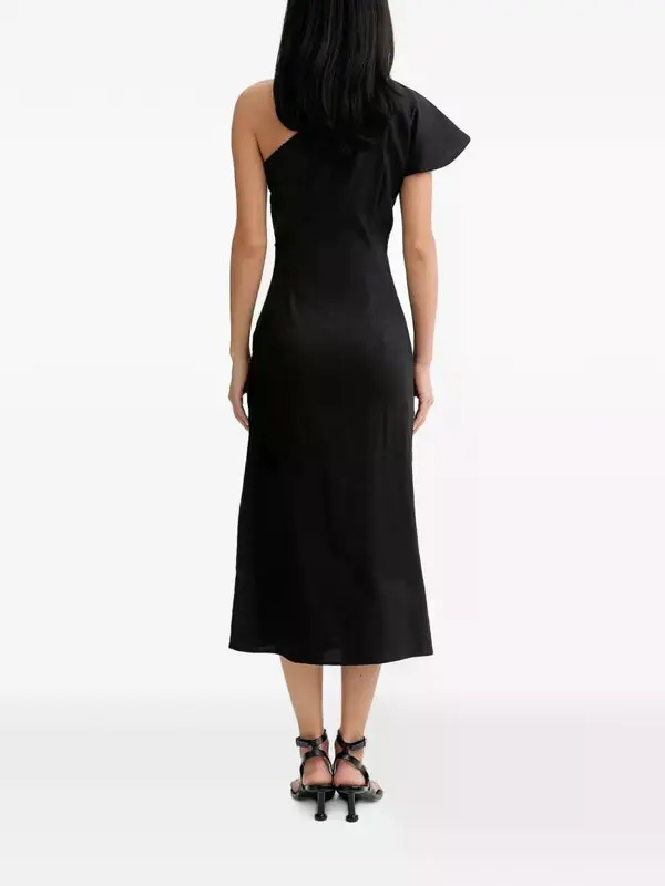 Marc O'polo One-shoulder Ruffled Midi Dress