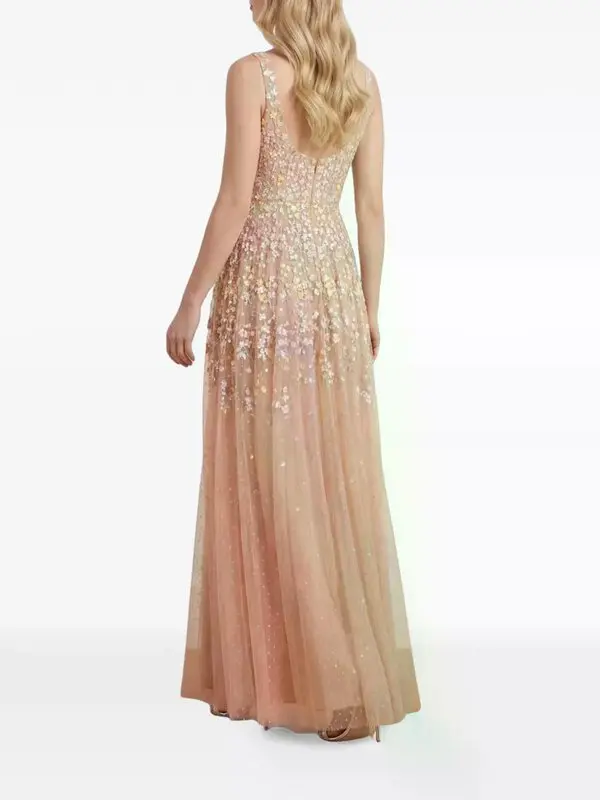 NEEDLE & THREAD Versailles Ditsy Cowl-neck Gown