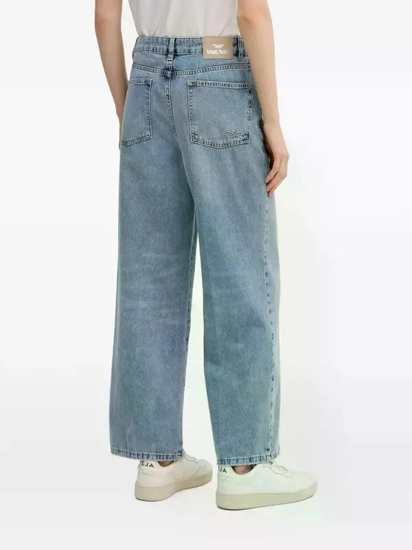 MARC AUREL Pressed-crease Wide-leg Jeans