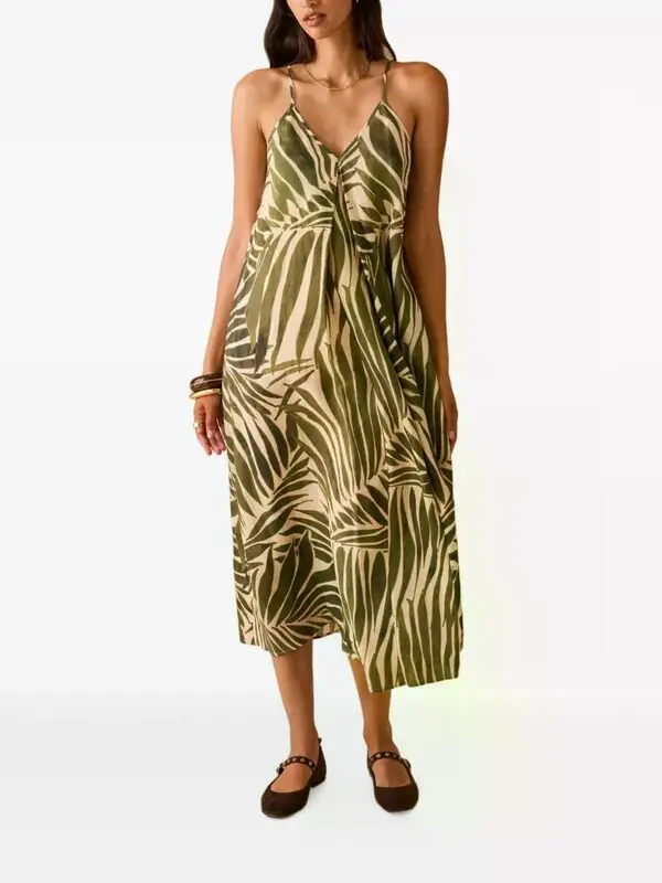 PENNYBLACK Palm-print V-neck Dress