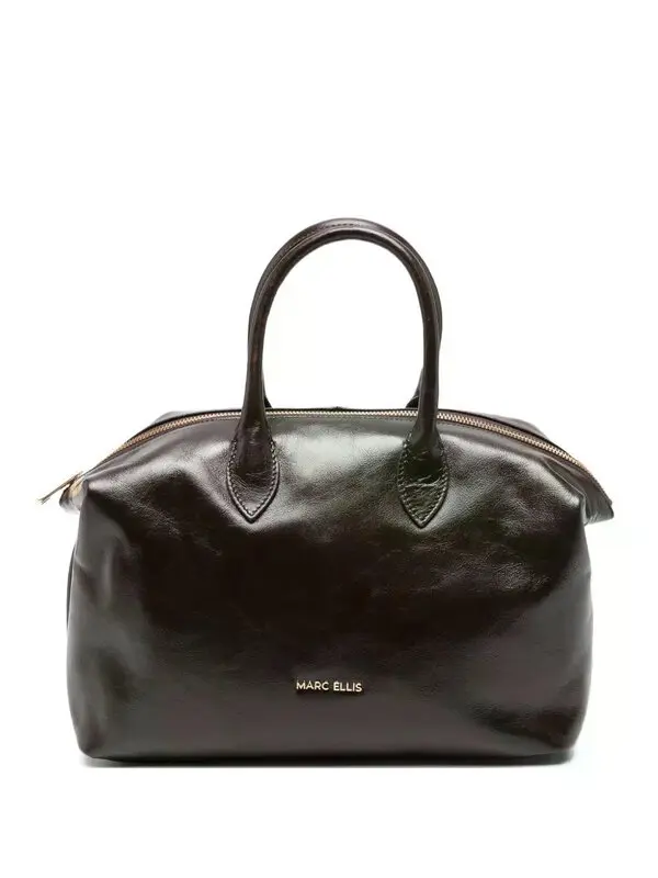 MARC ELLIS Softy Leather Tote Bag - Brown