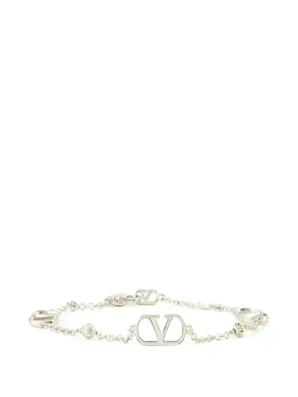 Valentino Garavani Vlogo Signature Chain Bracelets - Silver