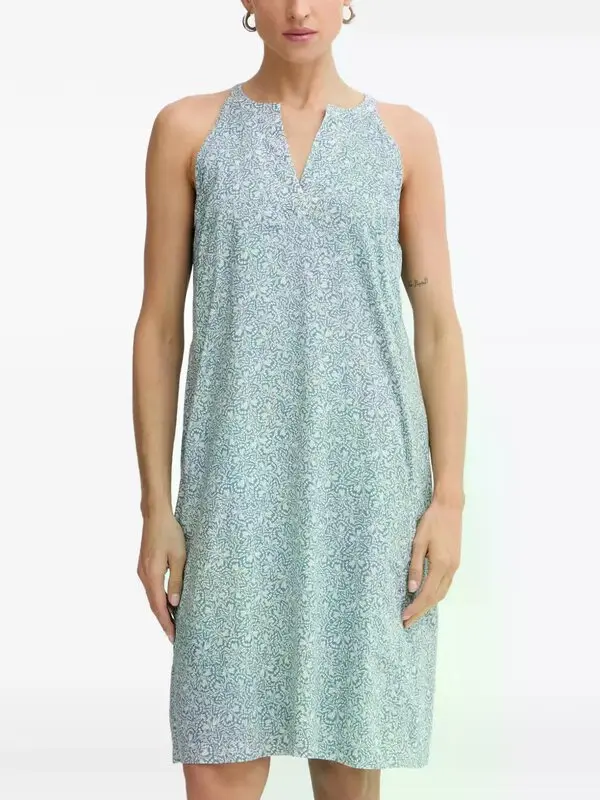 Marc O'polo Butterfly-print Sleeveless Mini Dress - Blue