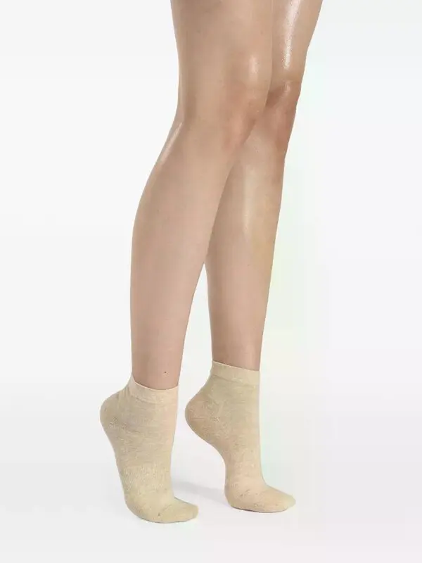 Wolford Ribbed Terry-knit Socks - Neutrals