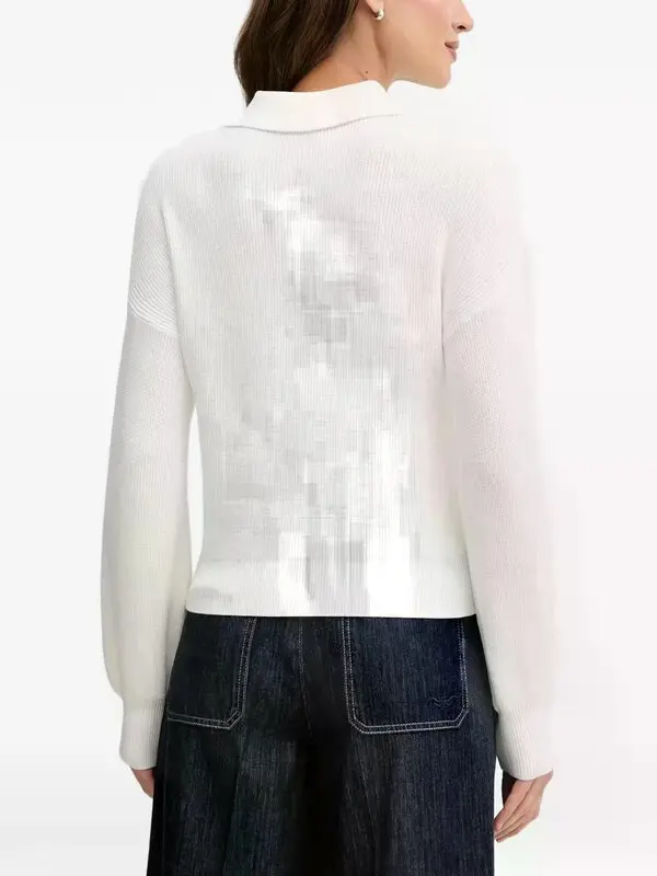 MARC AUREL Ribbed-knit V-neck Sweater