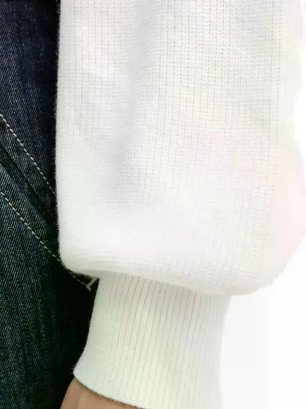 MARC AUREL Ribbed-knit V-neck Sweater