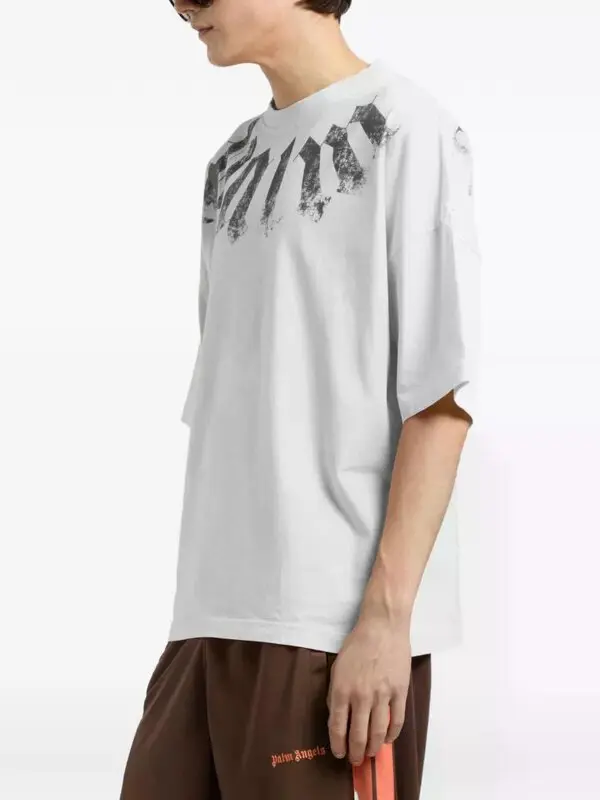 Palm Angels Big Neck Logo-print T-shirt