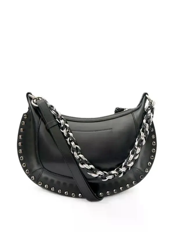 Isabel Marant Étoile Oskan Moon Studded Leather Shoulder Bag