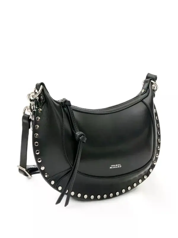 Isabel Marant Étoile Oskan Moon Studded Leather Shoulder Bag