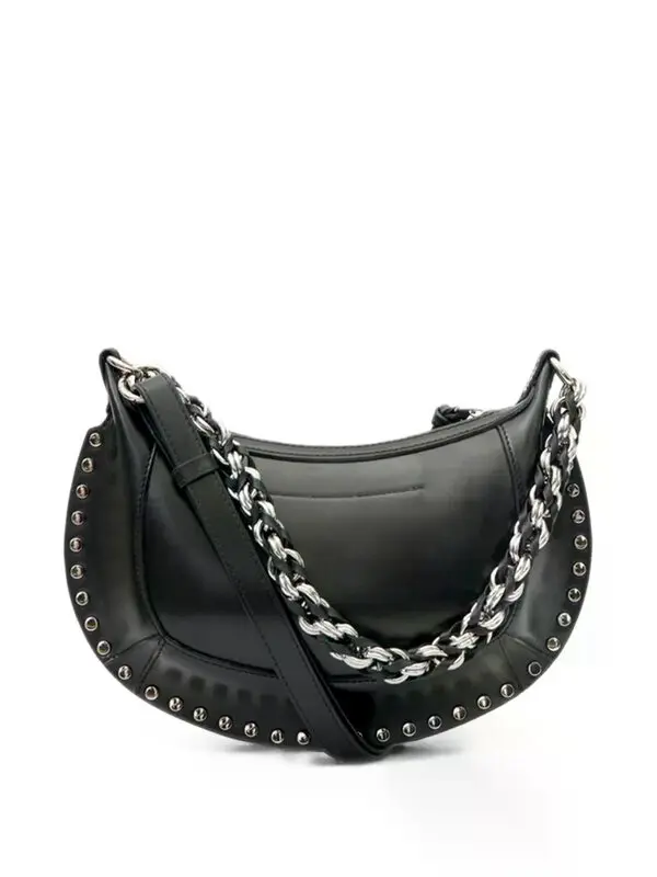 Isabel Marant Étoile Oskan Moon Bag In Leather - Black