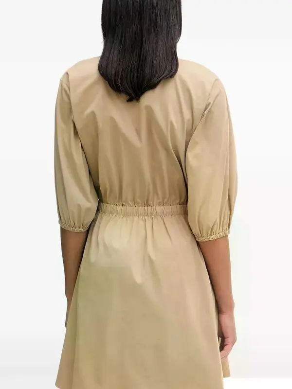 Marc O'polo Zip-up Drawstring-waist Mini Dress
