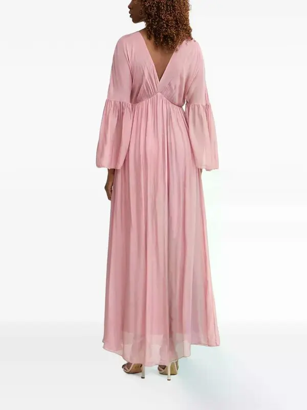 HAVEONE Maxi V-neck Bell-sleeve Dress
