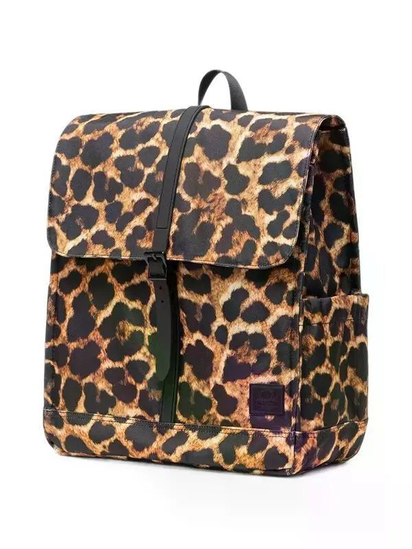 Herschel Supply Co. City Leopard-print Buckle-fastening Backpack