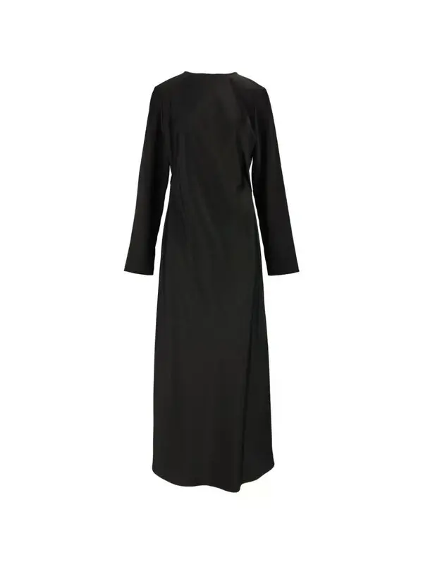 Emporio Armani Long-sleeve Gathered Maxi Dress