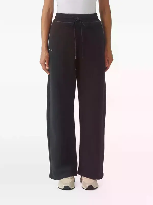 Max Mara Drawstring Wide-leg Track Pants - Black