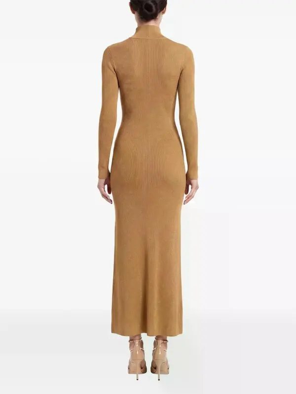 Roland Mouret Maxi Knotted Ruffled Dress