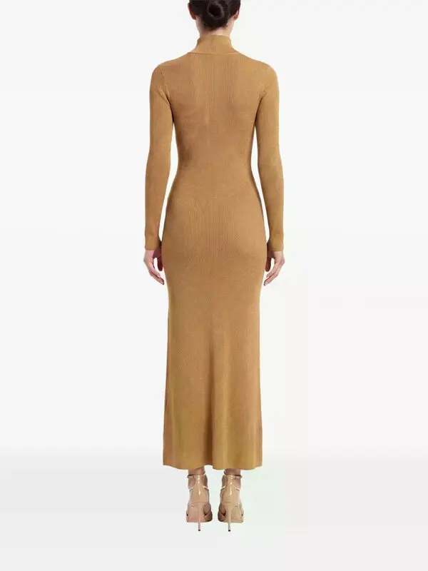 Roland Mouret Maxi Knotted Ruffled Dress - Neutrals
