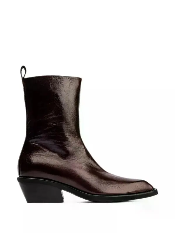 POEVE Square-toe Ankle Boots