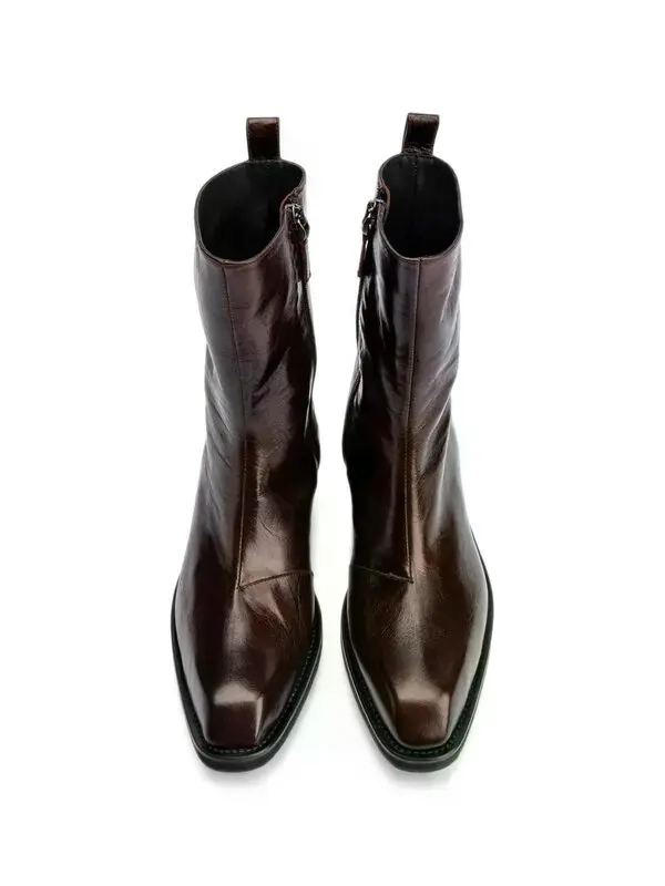 POEVE Square-toe Ankle Boots
