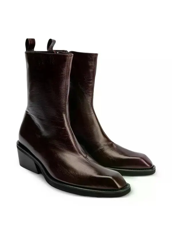 POEVE Square-toe Ankle Boots