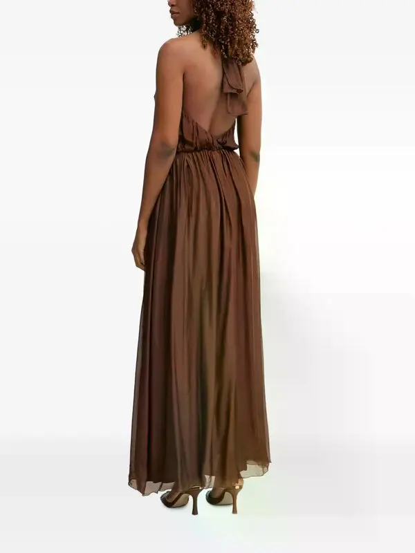 HAVEONE Embellished Halterneck Maxi Dress