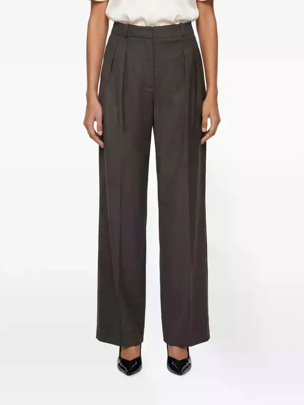 Loulou De Saison Pleated Straight-leg Trousers