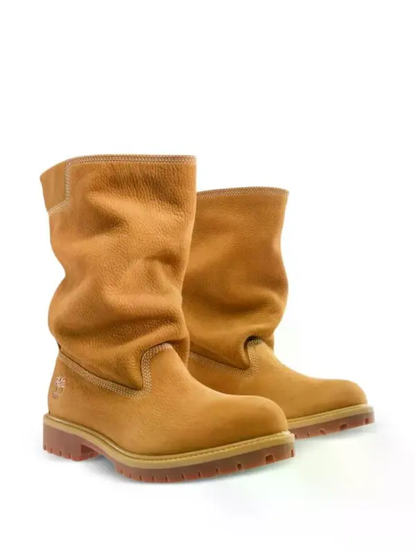 Timberland X Telfar Slouchy Nubuck Boots - Neutrals