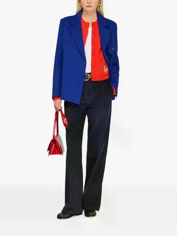 SEMICOUTURE Jorie Double-breasted Pleated-detail Jacket