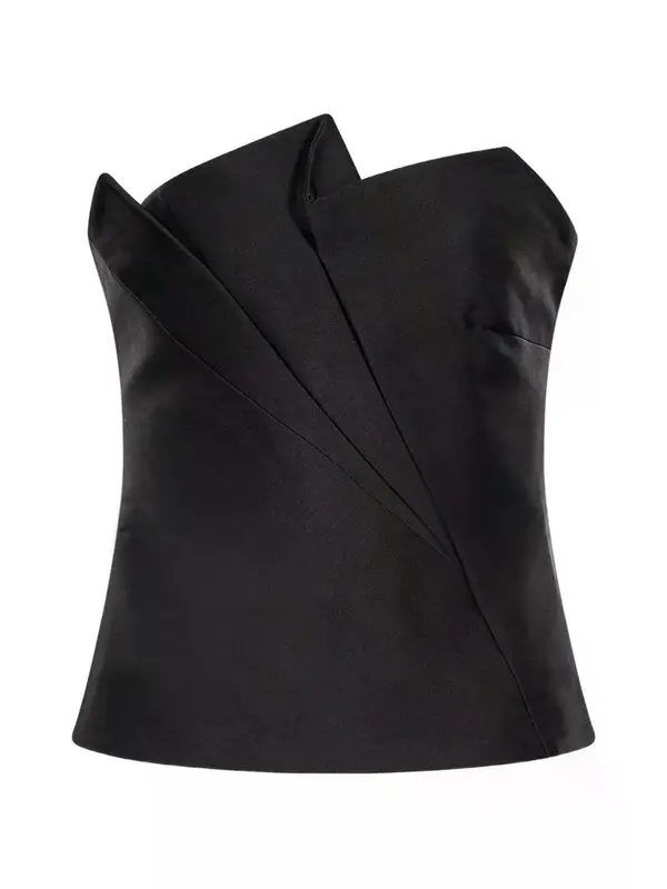 Roland Mouret Pleated Strapless Top
