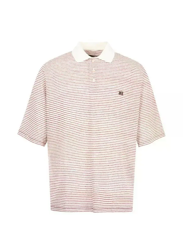 WALES BONNER Bask Striped Polo Shirt