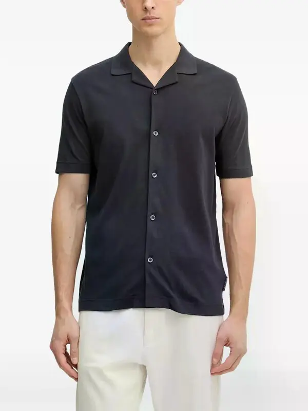 Marc O'polo Short-sleeve Camp-collar Shirt - Grey