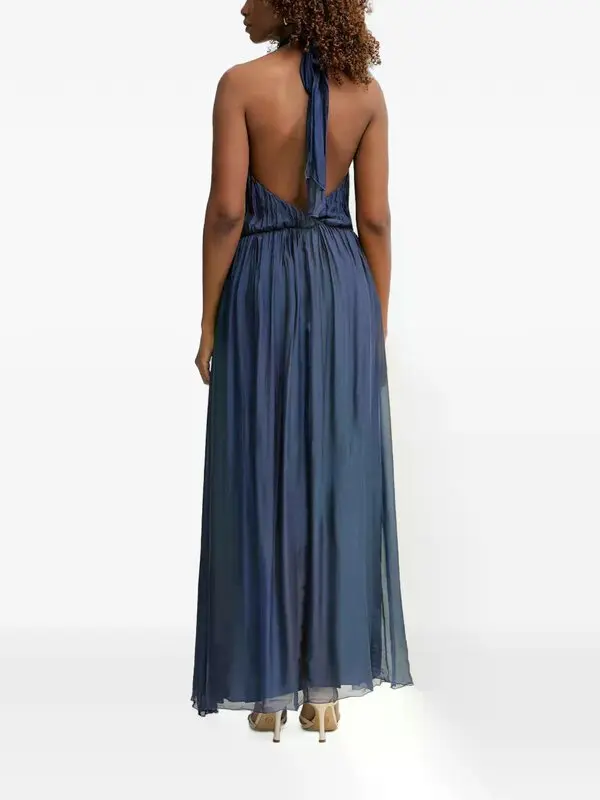 HAVEONE Embellished Halterneck Dress