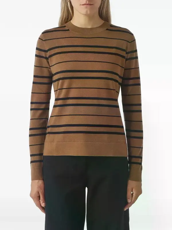 Max Mara Striped Crew-neck Sweater